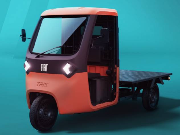 Um novo Fiat de 3 rodas elétrico (que leva até 540 kg de carga) - MOTOO